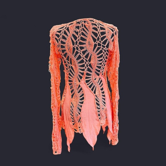 Boston Proper | Swim | Boston Proper Coral Crochet Macrame Swimsuit ...